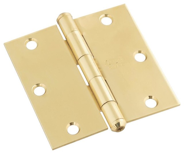 National Mfg. 3-1/2" Solid Brass Door Hinge N195685 - Traditional ...