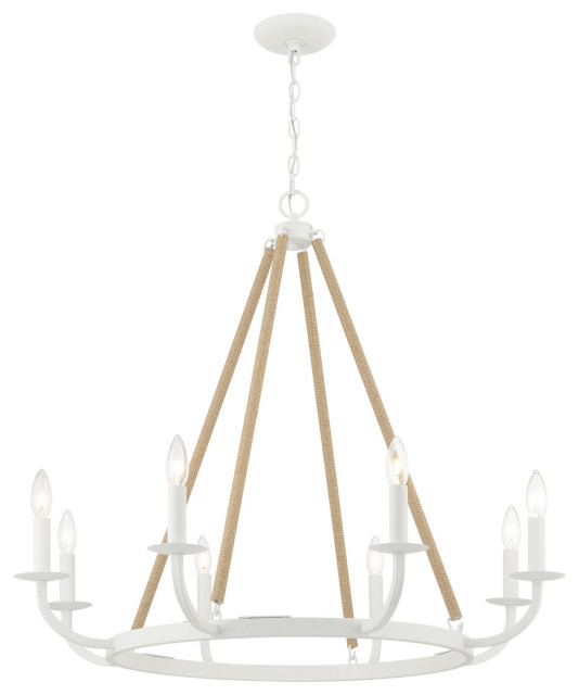 Minka-Lavery Lanton Eight Light Chandelier - Beach Style - Chandeliers ...