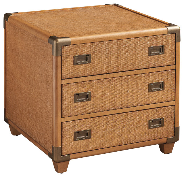 Sapphire Woven Trunk End Table - Tropical - Side Tables And End Tables ...