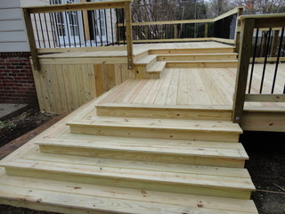 Classy cascading steps and deck - Contemporary - Richmond - by ...