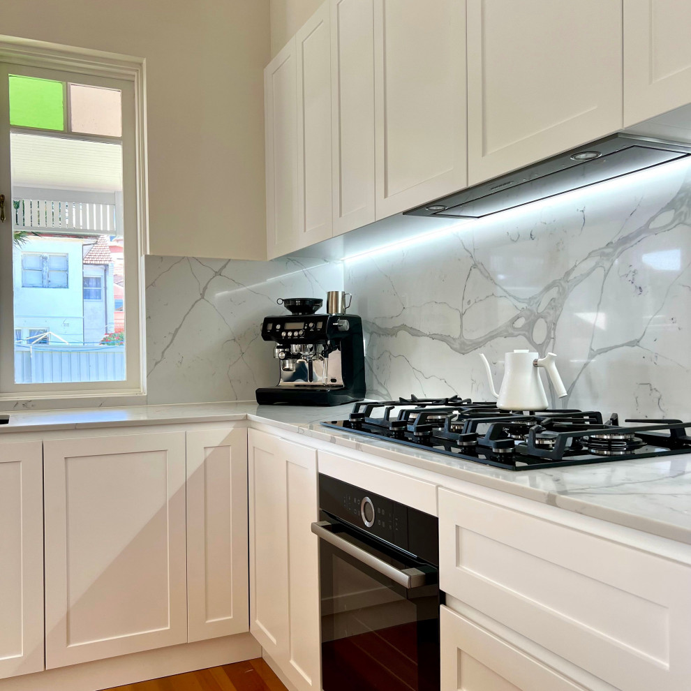 Modern White Shaker Kitchen - Hampton - Kitchen - Sydney - by Revamper ...