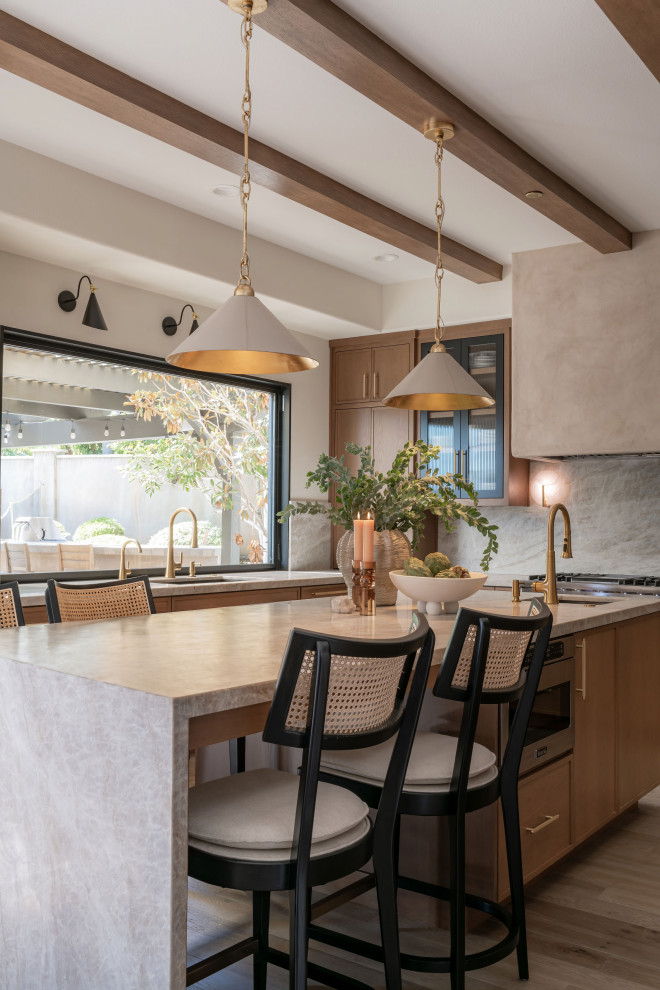 Refined Oak and Stone - Modern - Kitchen - San Diego - by Maegan Swabb ...