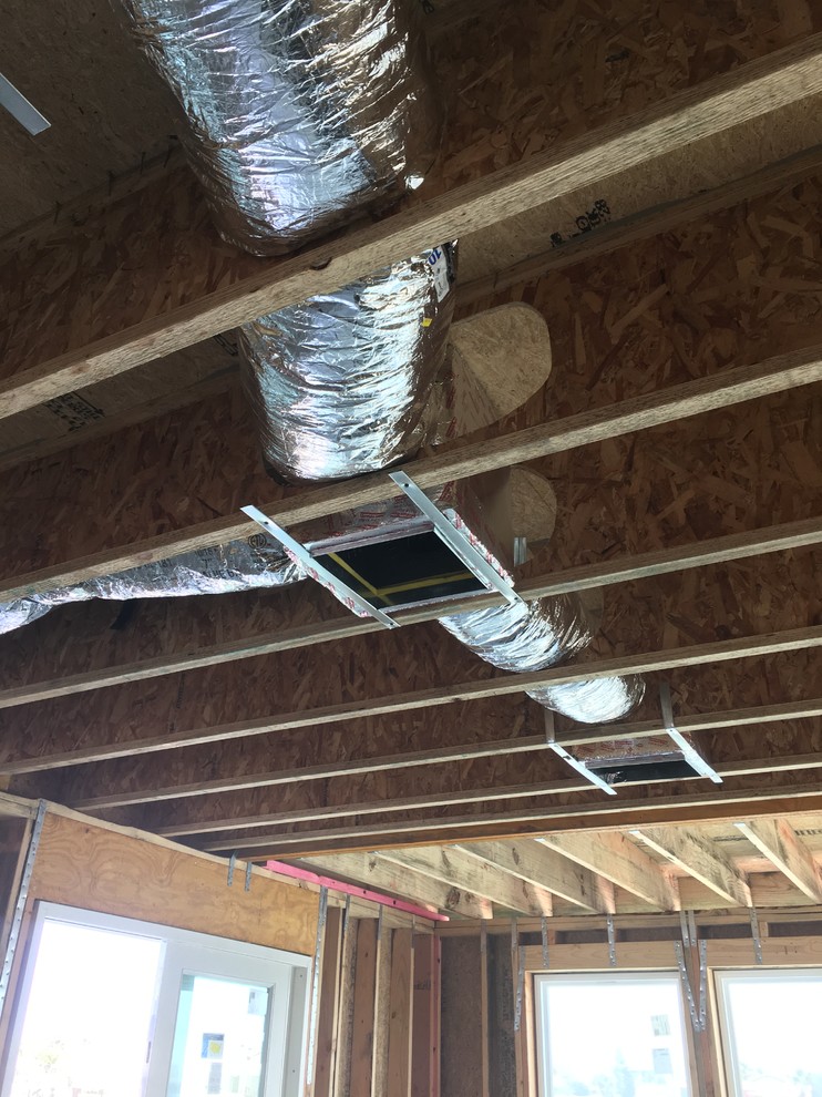 AC ductwork through headers