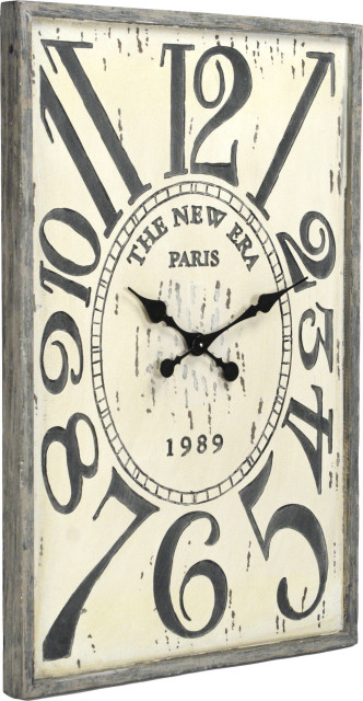 Wooden Clock - Farmhouse - Wall Clocks - by HedgeApple | Houzz