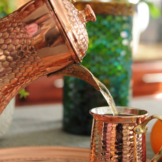 BeldiNest Hand Chiseled Round Copper Pitcher - Traditional - Pitchers ...