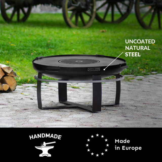 Viking 32" Fire Pit With Grill Plate - Transitional - Fire Pits - by ...