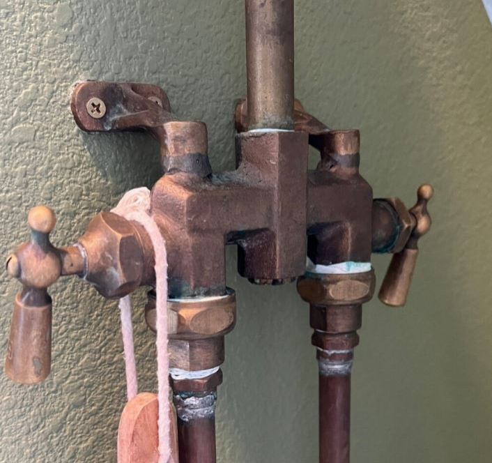 Antique shower faucet - need repairs/washers