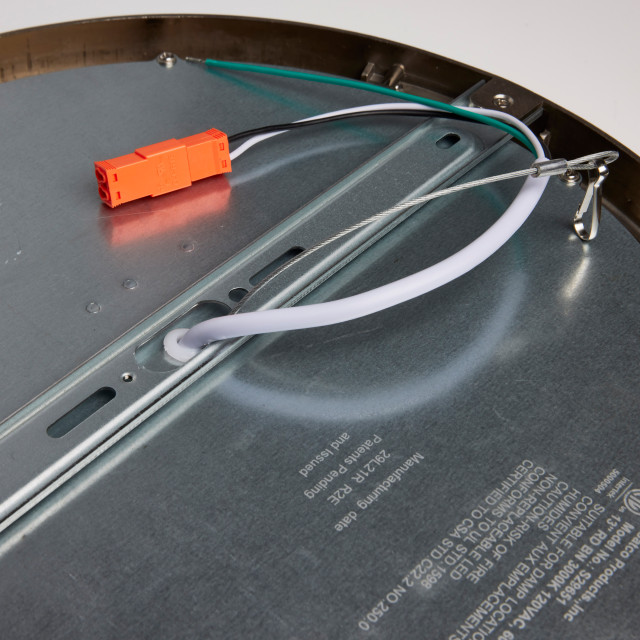 Blink - 25W- 13" Surface Mount LED - 3000K- Round Shape - Brushed ...