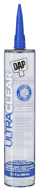 Dap 18388 Ultra Clear All Purpose Waterproof Sealant, 10 Oz, 10.1 oz ...