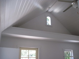 Shelf along the gable end - Traditional - Living Room - Miami - by ...