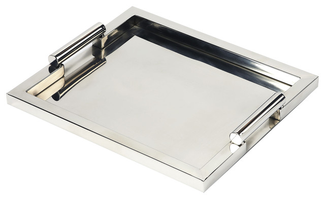 Butler Morante Stainless Steel Rectangular Serving Tray - Contemporary - Serving Trays - by ...