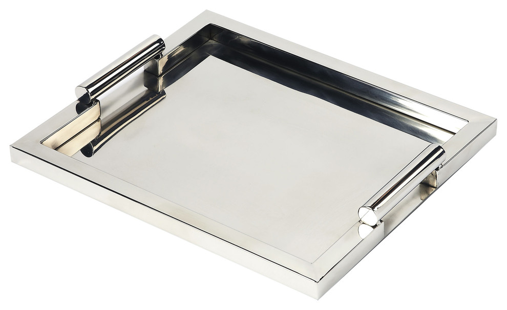 Butler Morante Stainless Steel Rectangular Serving Tray - Contemporary ...