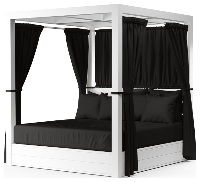 Newport Privacy Panels Resort King Outdoor Daybed - Transitional ...