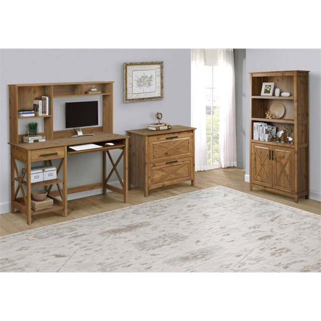 Saint Birch Austin 2-Drawer Modern Wood Lateral File Cabinet in Rustic ...