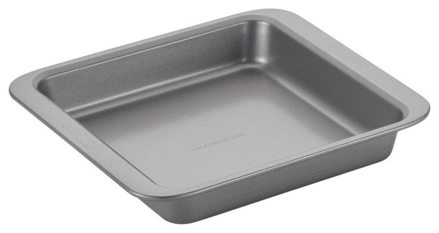 Cake Boss Basics Nonstick Bakeware 9" Square Cake Pan, Gray ...
