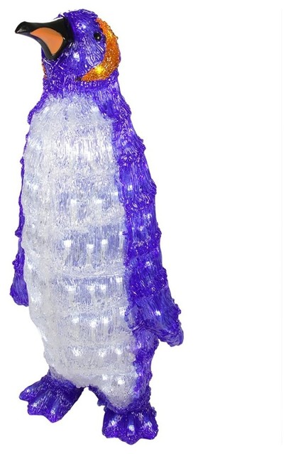 12.5" Lighted Commercial Grade Acrylic Penguin Christmas Display ...