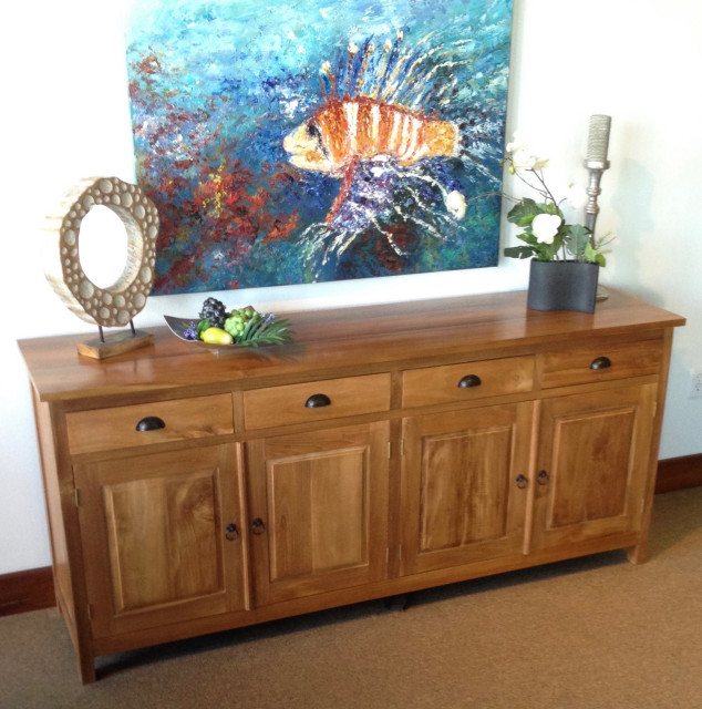 Waxed Teak Wood Paris Buffet / Media Center Handmade from A-grade Teak ...