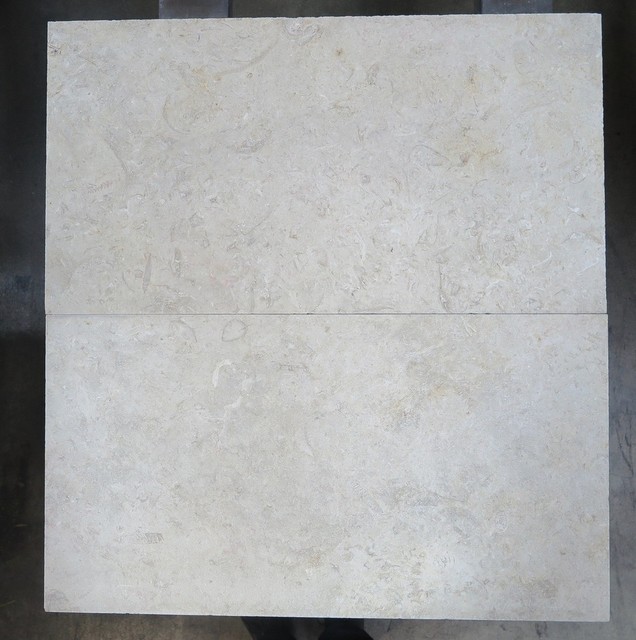 Jerusalem Gray Gold Limestone Tiles, Chiseled/Brushed Finish, Sample ...