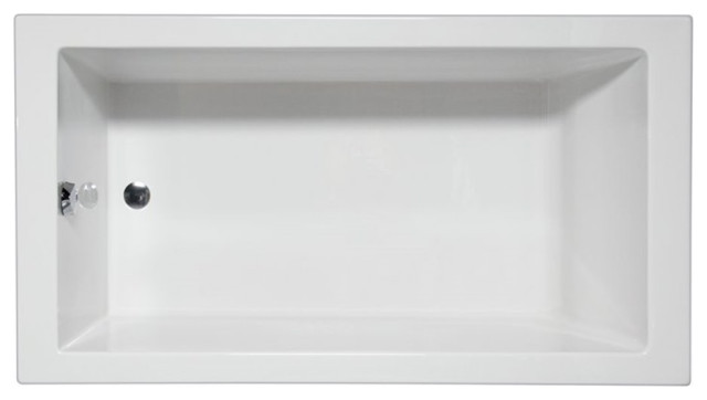 Malibu Home Venice Ada Massaging Air Jet Bathtub 60x 30x 18 In White