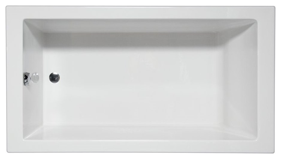 Malibu Home Venice Ada Massaging Air Jet Bathtub 60x 30x 18 In White