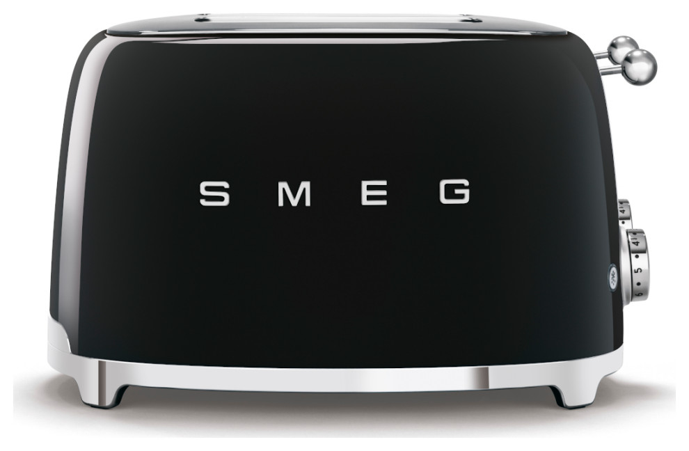 Smeg 50s Retro Line Black 4x4 Slot Toaster - Transitional - Toasters ...