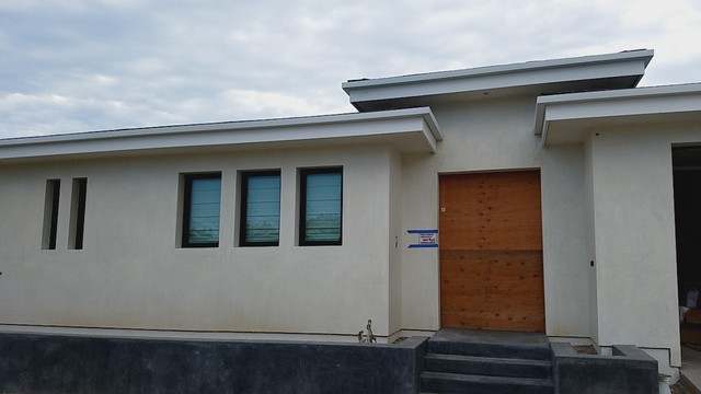 Corona Del Mar Modern Home, Square Gutters and Downspouts in .032 ...