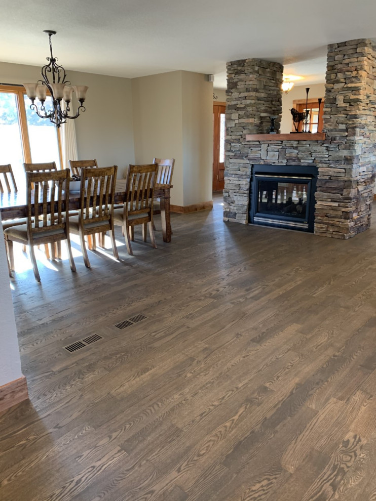 Red oak with aged barrel custom stain and Odie's oil - Denver - by ...