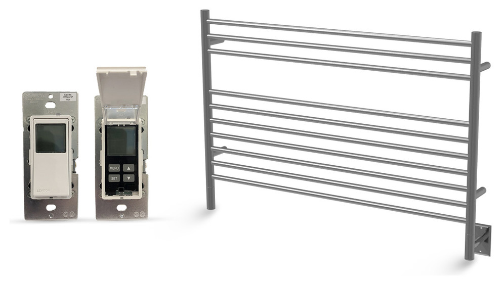 Hardwired Towel Warmer With Programmable Timer, Amba Jeeves L Straight ...