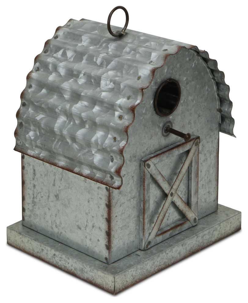 Metal Hanging Birdhouse Decor - Farmhouse - Birdhouses - by Cheungs | Houzz
