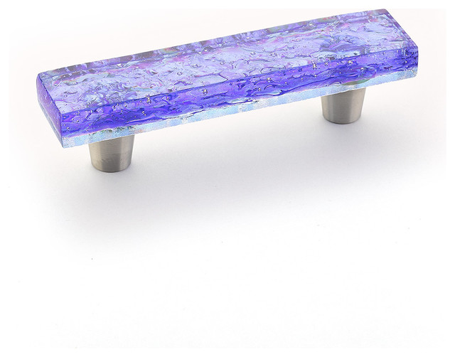 Schaub Ice Pull Blue Pearl 3" cc, 4.5 - Contemporary - Cabinet And ...