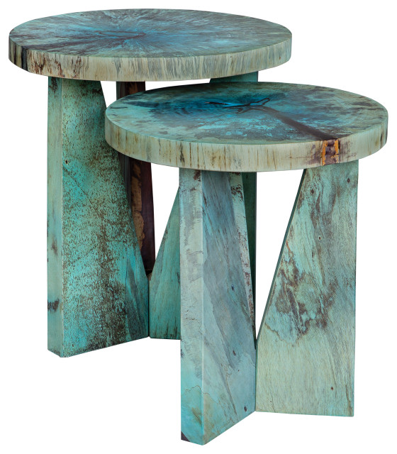 Nadette Natural Nesting Tables - Farmhouse - Coffee Table Sets - by ...