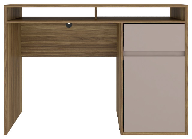 Techni Mobili Home Office Workstation With Storage, Gray - Transitional ...