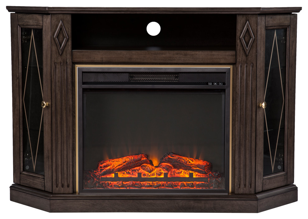 Oaklyn Base Electric Fireplace With Media Storage - Transitional ...