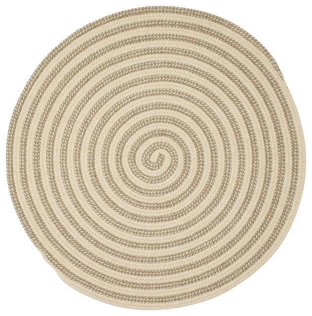 Woodland Round Striped Indoor Rug Modern/Contemporary OL13, 5'x5' Round ...