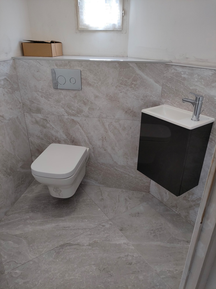Salle de bains 2023 - Contemporary - Powder Room - Angers - by SARL ...