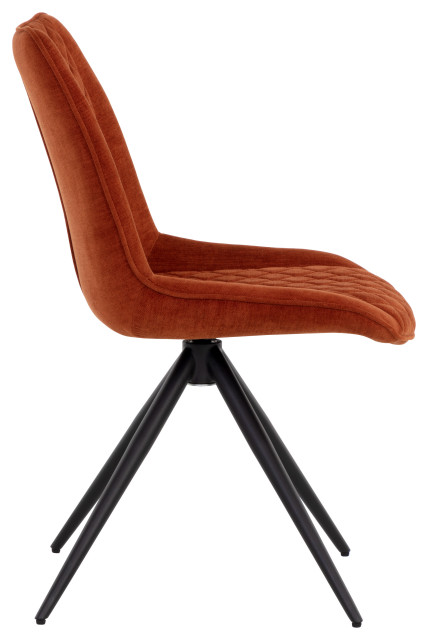 Freya Swivel Dining Chair Danny Rust - Midcentury - Dining Chairs - by ...