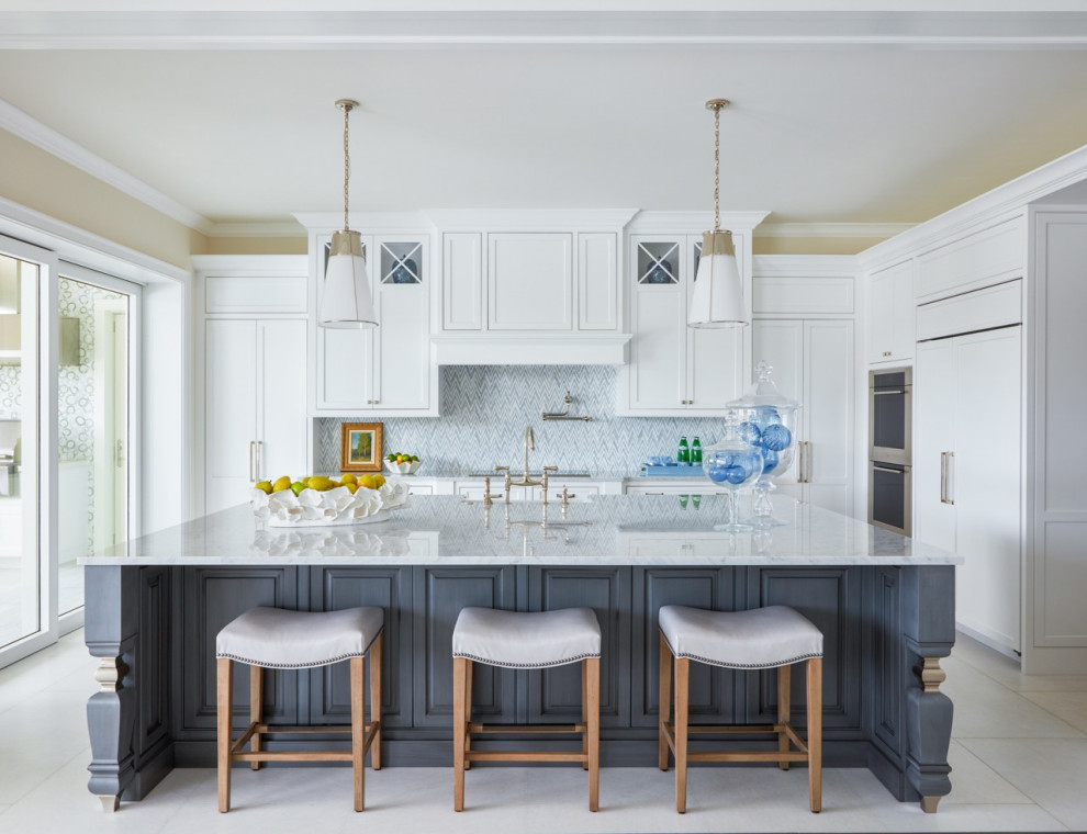 Polished Traditional Residence - Beach Style - Kitchen - Other - by JMA ...