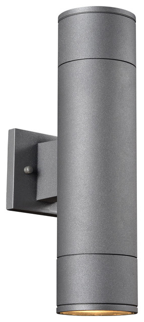 PLC 2-Light Outdoor Fixture Troll-II Collection, Bronze - Contemporary ...