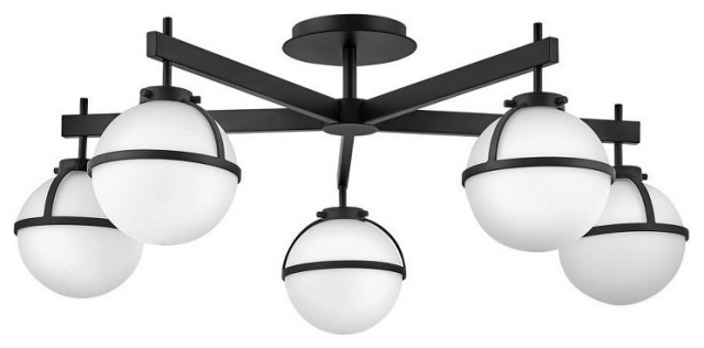 22.5W 5 LED Extra Large Semi-Flush Mount - Mid-Century Modern ...