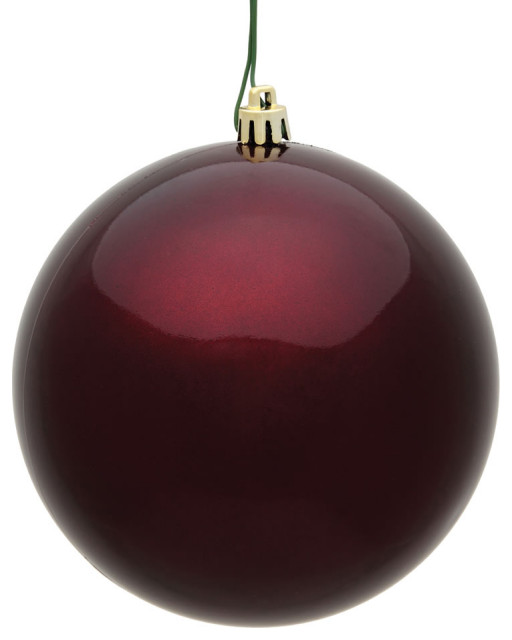 Vickerman N591265DCV 4.75" Burgundy Candy Ball Ornament, 4 per Bag ...