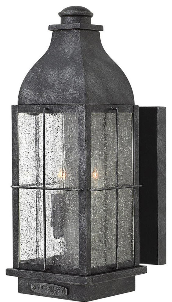 Heritage Bingham 2 Light Outdoor Wall Light, Greystone, LED ...