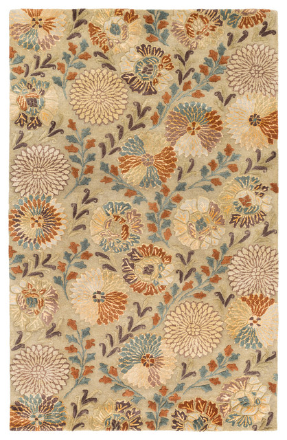 Hand Tufted Vintage Wool Rug VTG-5227, 2' x 3' - Contemporary - Area ...