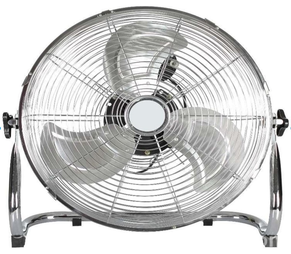 14" Silver Three Speed Adjustable Tilt Portable Floor Fan ...