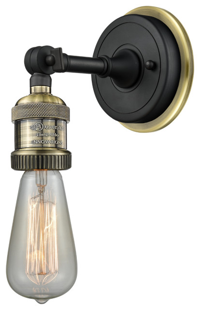 INNOVATIONS LIGHTING 203BP-BABAB Bare Bulb 1 Light Sconce - Industrial ...