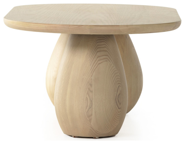 Merla Wood Coffee Table-Light Naturl Ash - Transitional - Coffee Tables ...