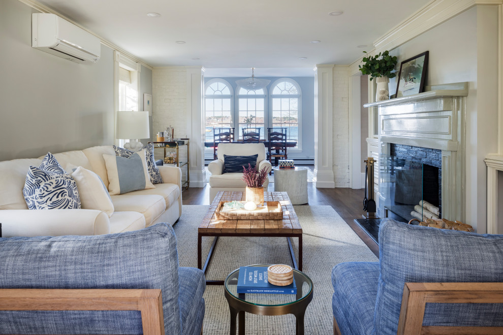 Gloucester Seaside Escape - Beach Style - Living Room - Boston - by PBF ...