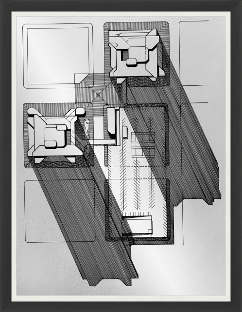 Aerial Architectural Plans 1, Giclee Reproduction Artwork, 34.25x44.25 ...