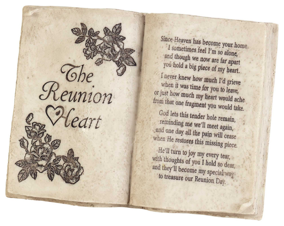 The Reunion Heart Tabletop Resin Book - Contemporary - Decorative ...
