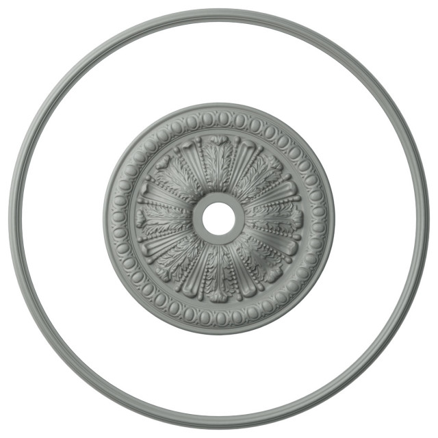 50 3/8"OD Ceiling Ring with 27 7/8"OD Ceiling Medallion Tomango Egg ...