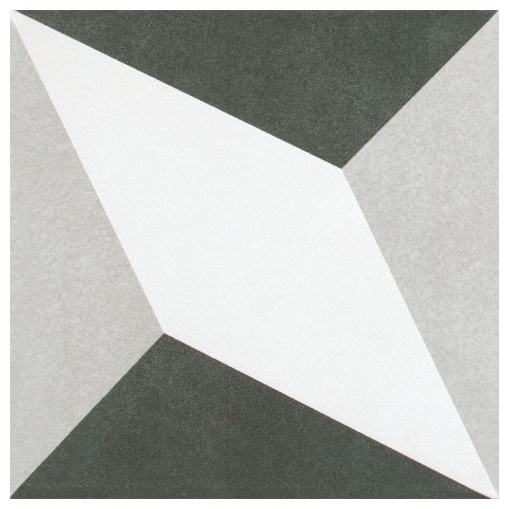 Twenties Diamond Ceramic Floor and Wall Tile, Sample - Contemporary ...